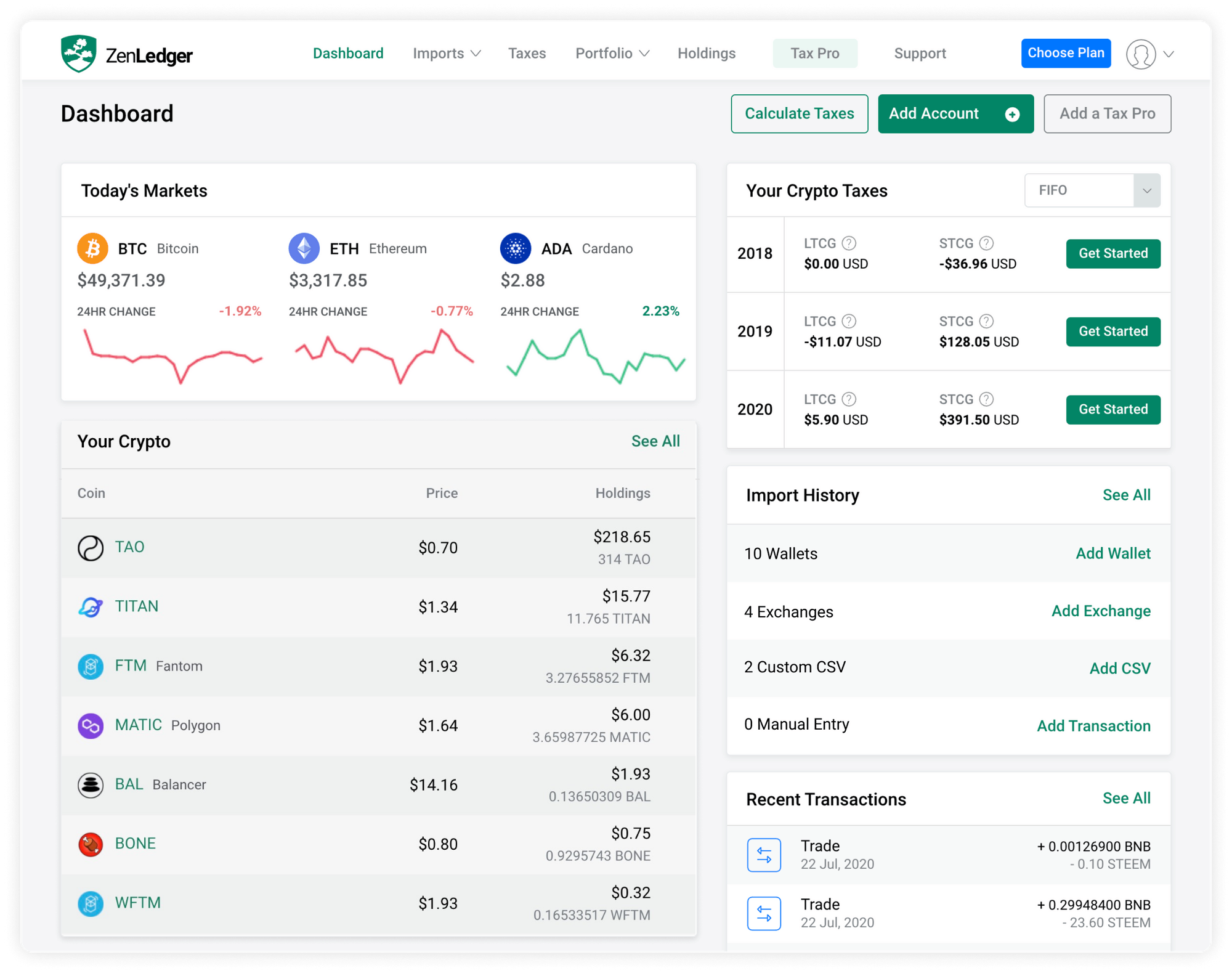 #1 Crypto Tax Software | Crypto Tax Tool | ZenLedger